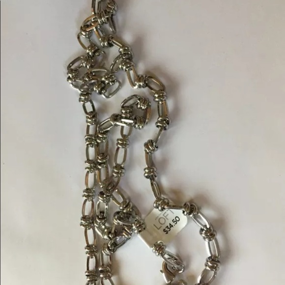 LOFT | Jewelry | Nwt Loft Long Looped Chain Link Necklace 34 | Poshmark